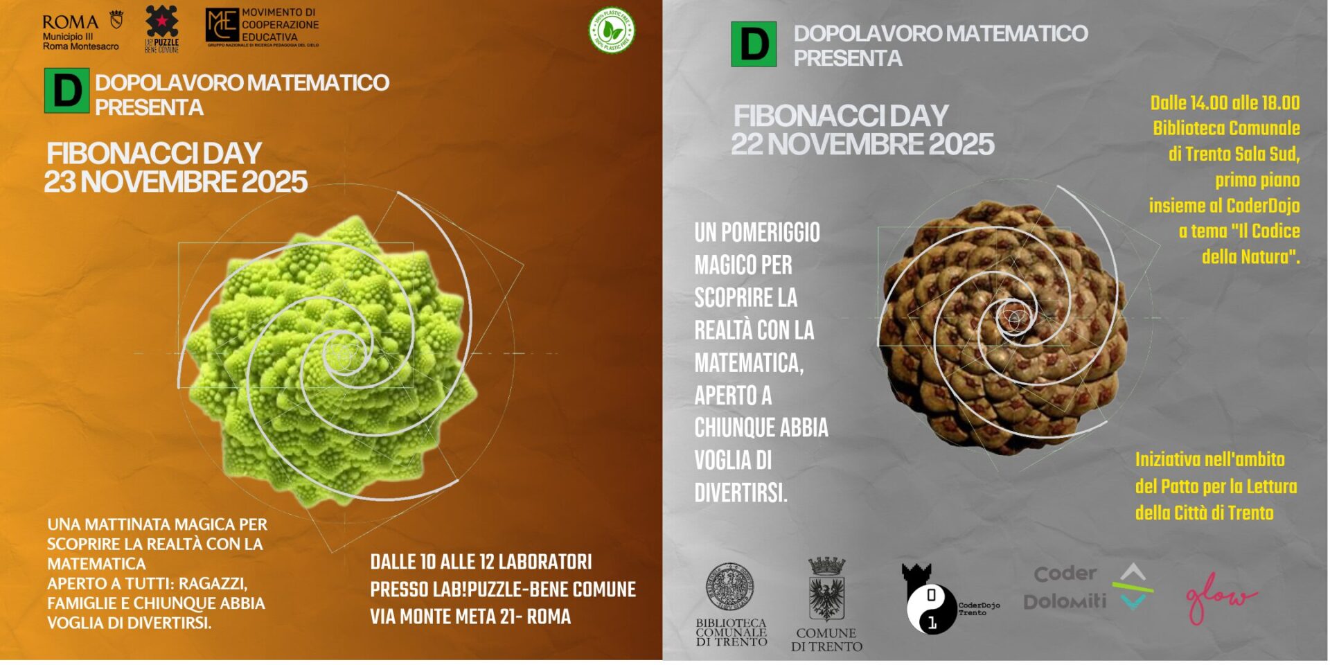 Fibonacci Day: il 23 novembre con il Dopolavoro Matematico - Maddmaths!